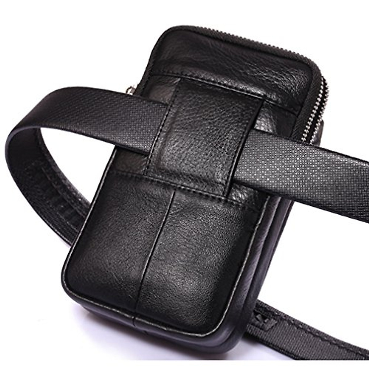 Leather Waist Pack Phone Belt Bag for Men Loop Holster Wallet Cellphone Case Pouch Pack Clip Money Purse for Phone Note Edge Plus
