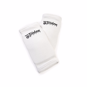 Tandem Sport Volleyball Elbow Pads - Volleyball Pads for Floor Burns and Bruises - Non-Bulky White Volleyball Elbow Pads