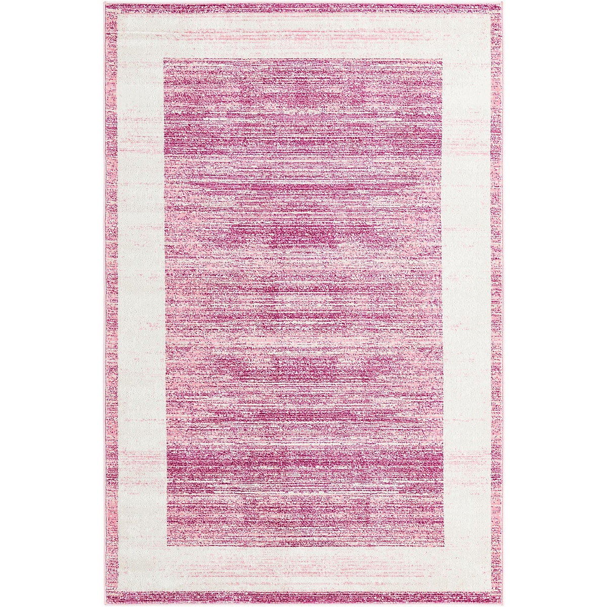 Unique Loom Jill Zarin Uptown Collection Area Rug - Yorkville (5' 3" x 8' Rectangle, Pink/ Ivory)