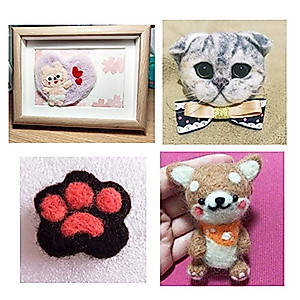 Jupean 3.53oz Wool Roving Yarn, Fiber Roving Wool Top, Wool Felting Supplies, Pure Wool, Chunky Yarn, Spinning Wool Roving for Needle Felting Wet Felting DIY Hand Spinning