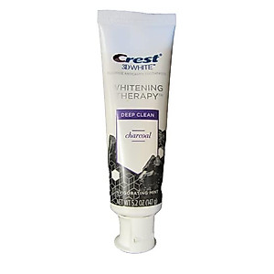 Crest Charcoal 3D White Toothpaste, Whitening Therapy Deep Clean with Fluoride, Invigorating Mint, 5.2 Ounce,