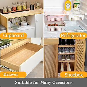 XGOLD Non-Adhesive Non-Slip EVA Shelf Liner Refrigerator Liners Kitchen Cabinet Liner Drawer Mats Clear Liner for Shelves,Cupboard,Closet,Pantry,Table Waterproof Oilproof Washable（17.7 x 118 inch）
