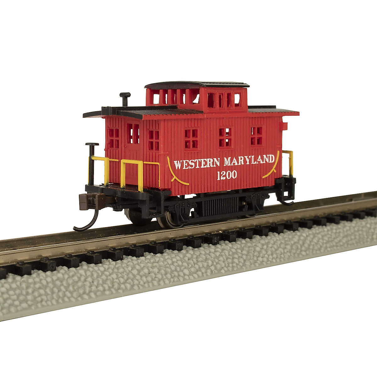 Bachmann Trains - Old-TIME Bobber Caboose - Western Maryland® #1200 - N Scale