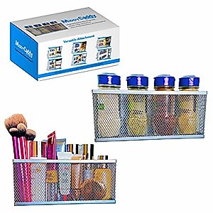 MIDDY CADDY Cabinet Organizer | Optimize Your Cabinet Space | Cabinet Door Organizer | Spice Organizer, Bathroom Accessories, Under Sink Organizers, and More | 2 PK, 8”L x 3.5”H x 2.25”D each