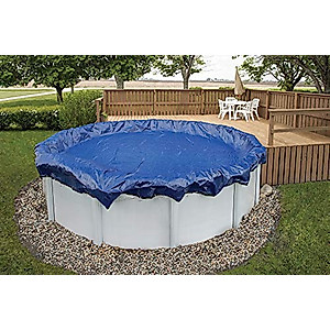 Blue Wave BWC908 Gold 15-Year 24-ft Round Above Ground Pool Winter Cover,Royal Blue