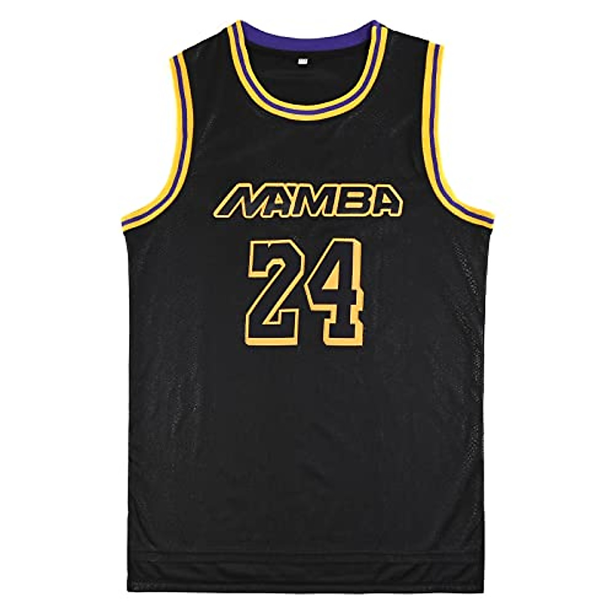 Tdseoghc Youth Basketball Jeresy #24 Basketball Shirt Kids Sports Shirt （Black S/24）