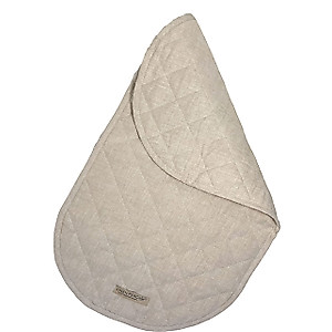 Linen Perch 100% Linen Changing Pad Liner -Quilted Cover for Baby Changing Basket - Baby Changing Pad Cover for Boys and Girls - Washable and Reusable