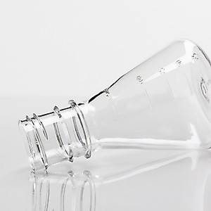 PEKYBIO Sterile Plastic Erlenmeyer Flask 125ml Graduated Flask with Vented Cap, Individually Wrapped, Pack of 12