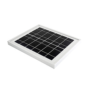waveshare Solar Panel (6V 5W) with High Performance156 Monocrystalline Cell Toughened Glass Anodic Oxidation Aluminum Alloy for Use with Solar Power Manager