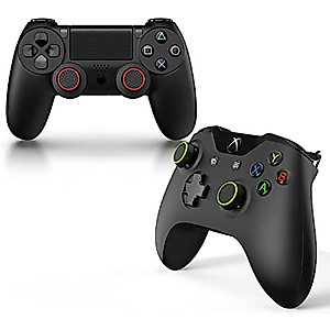 XFUNY 8 Pairs/16 PCS Replacement Silicone Analog Controller Joystick Luminous Thumb Stick Grips Caps Cover for PS4 PS3 PS2 Xbox One/360 Game Controller