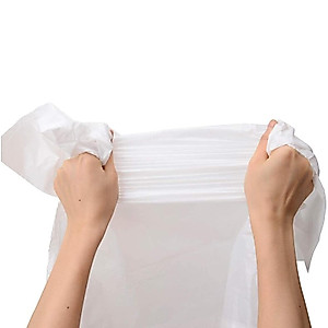 1.2 Gallon Compostable Trash Bags, Small Trash Bags for bathroom office kitchen, Strong Small Garbage Bags fit 4.5-5 Liter Trash Can,1 Gallon-1.5 Gallon,White Compost Bags