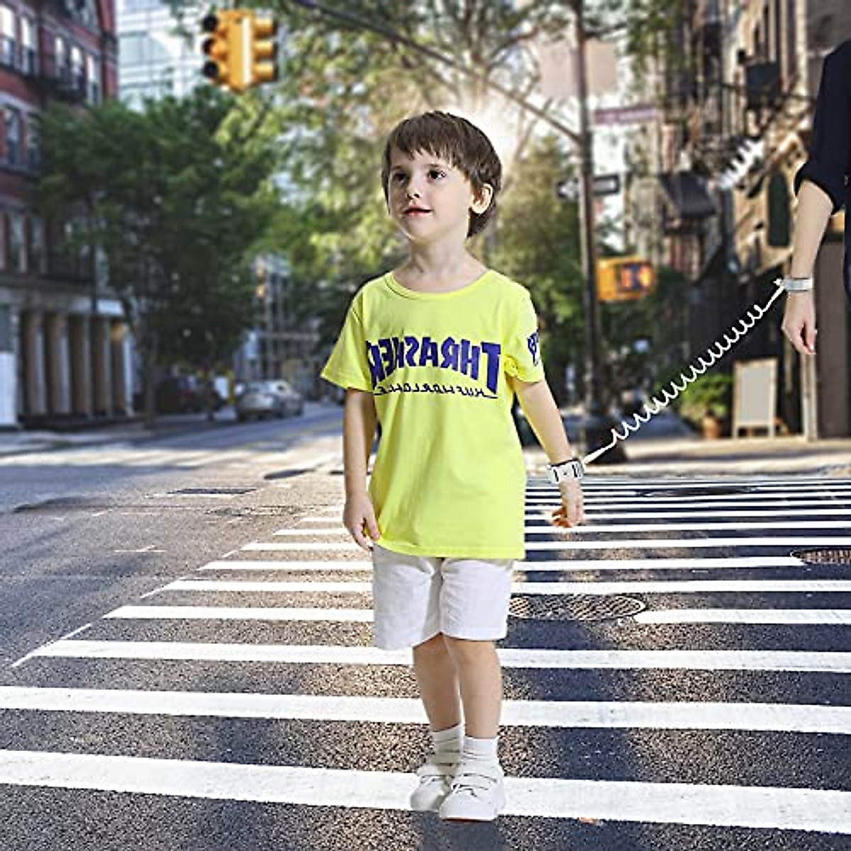 Blisstime Toddler Leash, Kid Leash Anti Lost Wrist Link with Key Lock Upgraded Baby Leash with Safety Wristband Rope for Babies Toddlers Child Kids (6.56ft/2m, Light Gray)