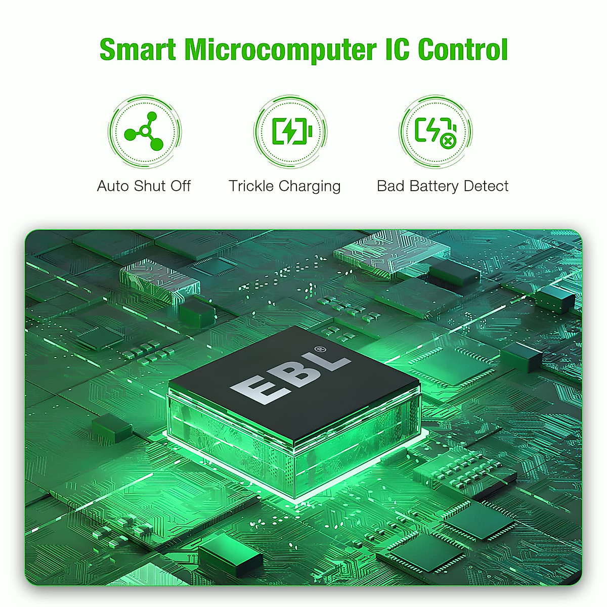 EBL 12 Bay LCD Universal Battery Charger for Rechargeable AA AAA 9V NIMH NICD Batteries