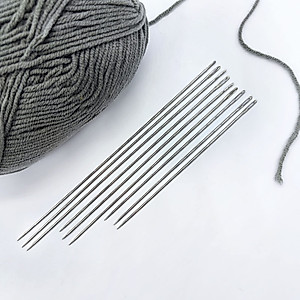 Medsuo 9pcs 4.9"/5.9"/6.9" Extra Long Darning Needles Sewing Needles Big Eye Hand Quilting Needles for Doll Making Webbing Carpet Leather Canvas Repair Stitching and Crafting Project