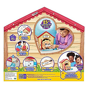 Little Live Pets My Puppy Interactive Plush Toy & Kennel. 25+ Sounds & Reactions. Name Your Puppy and Surprise! It Appears! Gifts for Kids Ages 5+