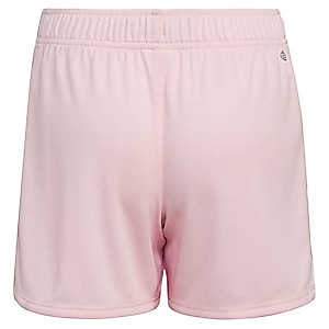 adidas Girls' Toddler AEROREADY 3S Pacer Mesh Gym Running Shorts, Clear Pink, 4T