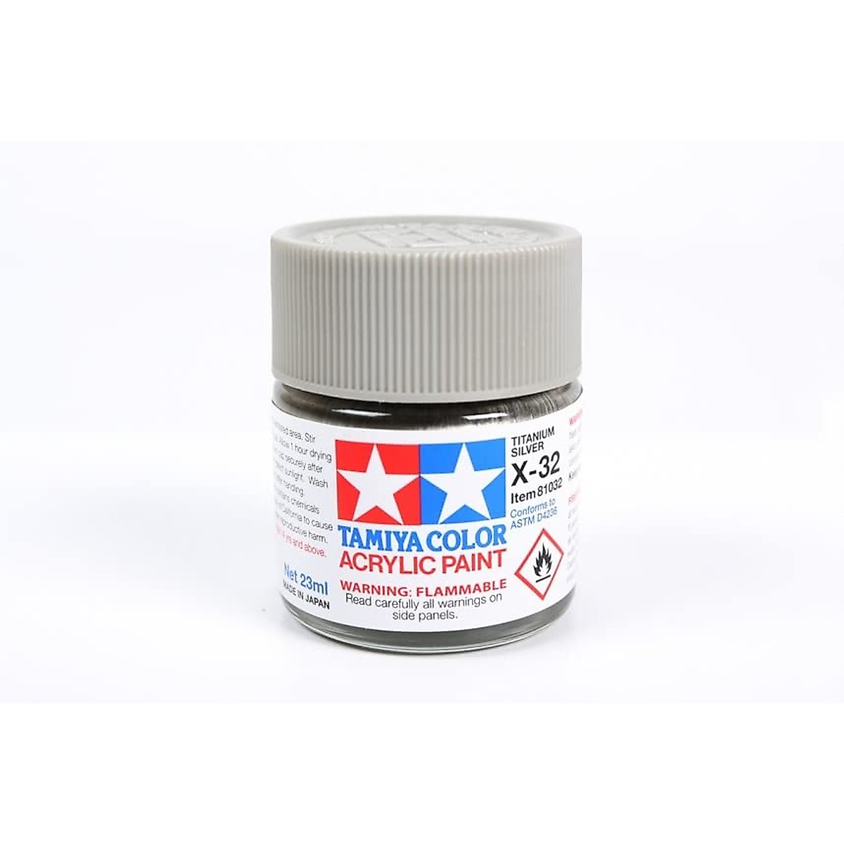 TAMIYA Acrylic X-32, Titanium Silver 23ml TAM81032