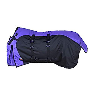 CHALLENGER 64" 1200D Horse Turnout Waterproof Heavy Weight Winter Blanket 5EE20PR