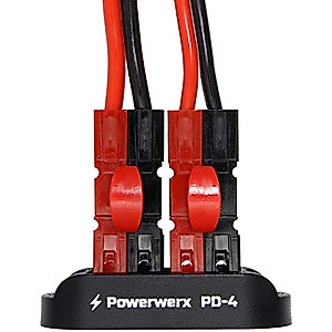 Powerwerx PD-4 Power Distribution Block Splitter with 4 Positions for 15/30/45A Anderson Power Powerpole Connectors