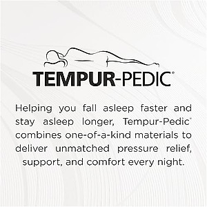 TEMPUR- LuxeAdapt 2.0 Medium 13 inch Hybrid Mattress, California King