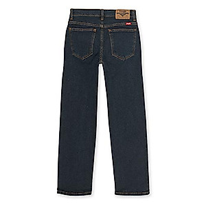Wrangler Boys' Straight Fit Jean, Dark Night, 8