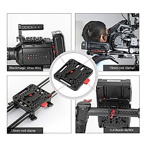 SmallRig V Mount Battery Plate, V-Lock Assembly Kit, Female V-Dock Male V-Lock Quick Release Plate – 1846C