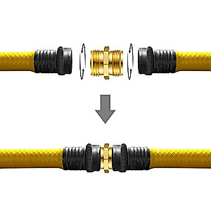 Tatuo 6 Pack Garden Hose Connector Adapter, Male to Male, Female to Female, Hose End Cap, 3/4 Inch Connector Extra 10 Pack Washers