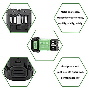 Hanaix 8V 1500mAh Battery Replacement for DEWALT DCB080 Fit for DEWALT DCF680N1 DW4390 DCF682 DCL023 DCF680 DCB095 DCF680N2 DCF680G2 Li-ion Battery