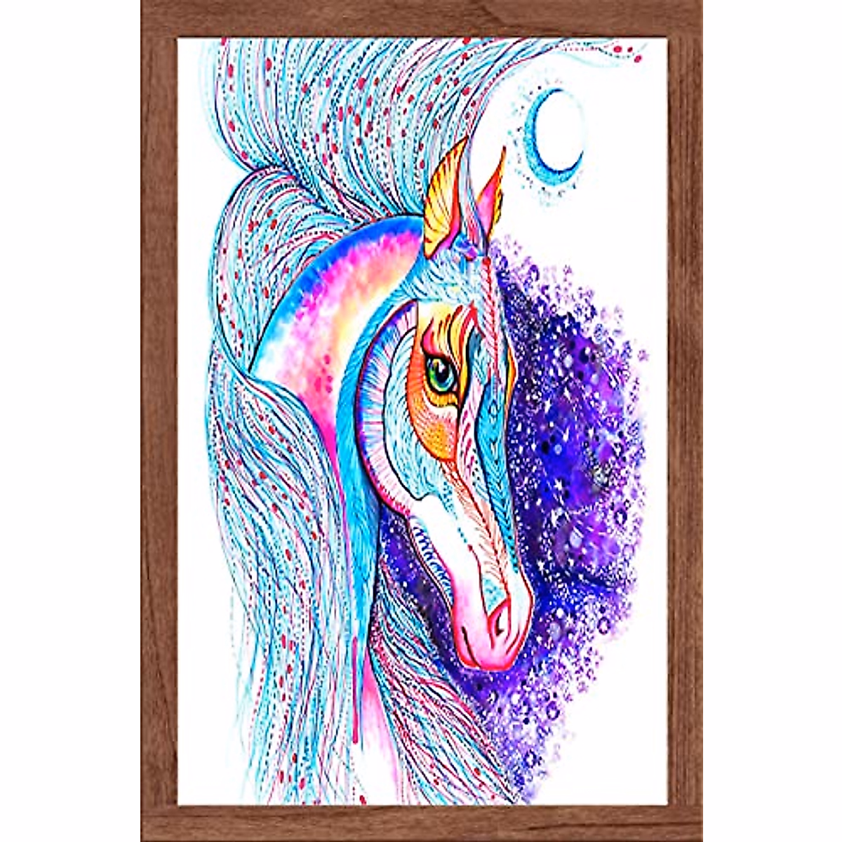 5D DIY Diamond Painting Kits for Adults Kids, Full Round Drill Diamond Art Painting, Crafts, Artwork, Used for Home Office Wall Decoration,14x18inch/35x45cm (Frame)