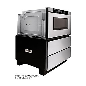 SHARP SMD2440JS 24 in. 1.2 cu. ft. Built-In Stainless Steel Microwave Drawer Oven