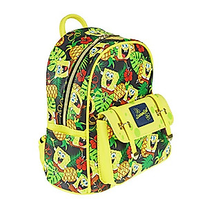 KBNL SpongeBob 11" Faux Leather Mini Backpack - A21036 Multicolor