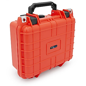 CASEMATIX Graded Card Storage Box Compatible with 22 BGS 35 One Touch 29 PSA Graded Sports Cards, Top Loaders, Waterproof Graded Card Case with Customizable Card Case Foam and Padlock