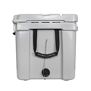 Frosted Frog Gray 75 Quart Ice Chest Heavy Duty High Performance Roto-Molded Commercial Grade Insulated Cooler