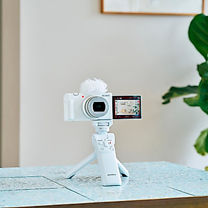 Sony ZV-1 II Vlog Camera with 4K Video & 20.1MP for Content Creators and Vloggers White ZV-1M2/W Bundle with Deco Gear Case + 64GB Memory Card + Grip/Tripod 2 in 1 + Software + Accessories Kit