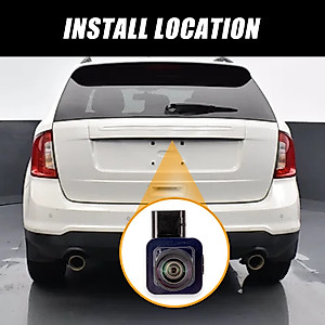 RANSOTO Rear View Backup Camera Compatible with 2011-2015 Ford Edge 2011-2013 Lincoln MKX Park Assist Camera Replace BT4Z-19G490-B FL1T-19G490-AC