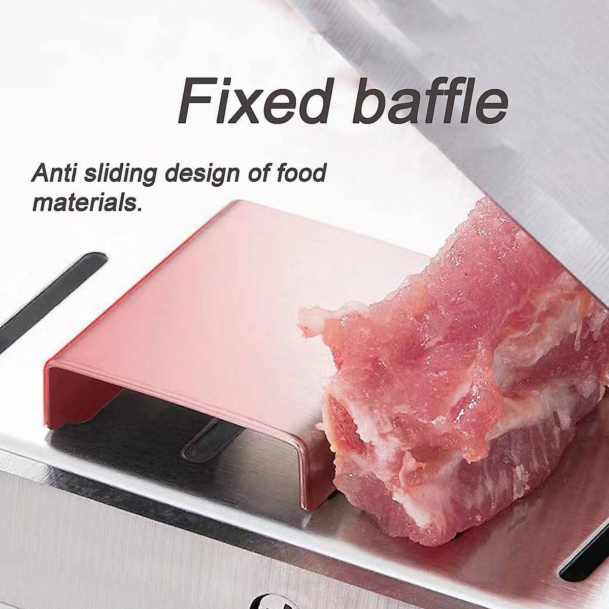 Stainless Steel Bone Cutter,Manual Meat Slicer,for Beef Rib Chicken fish meat cutter for Home and Commercial Cooking 15.3 Inches-2 Sharp Blades