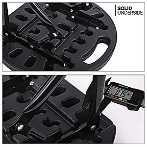 MoNiBloom Set of 6 Portable Folding Stools 18 Inch Lightweight Round Chairs with Handle for Home Garden Dorm or RV, 230 lbs Capacity, Black