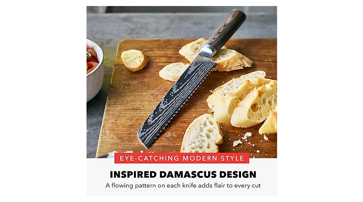 GreenPan x Bobby Flay 13-Piece Knife Set with Acacia Block