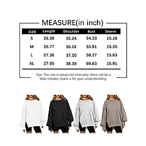 AUTOMET Womens Fall Fashion Clothes 2023 Outfits Oversized Sweatshirts Long Sleeve Shirts Casual Crewneck Pullover Trendy Maternity Sweaters, Coffeegrey