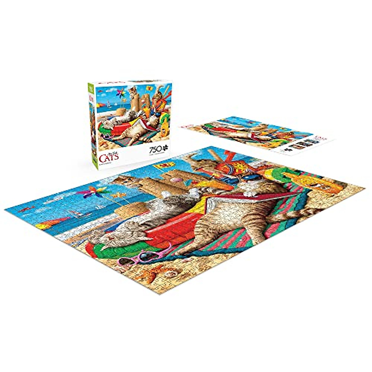 Buffalo Games - Beachcombers - 750 Piece Jigsaw Puzzle Multicolor, 24"L X 18"W