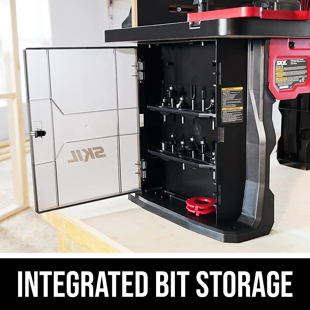 SKIL SRT1039 Benchtop Portable Router Table with Dual Sided Integrated Bit Storage