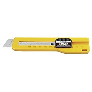 OLFA 18mm Heavy Duty Utility Knife (SL-1) - Multi-Purpose Precision Knife w/Slide Blade Lock for Single Hand Use, Tool Free Snap-Off Blade, Replacement Blades: Any OLFA 18mm Blade