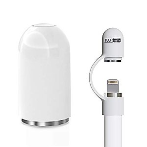 TechMatte Magnetic Replacement Cap Compatible with Apple Pencil 1st Generation (with Cap Holder) (Updated Version)