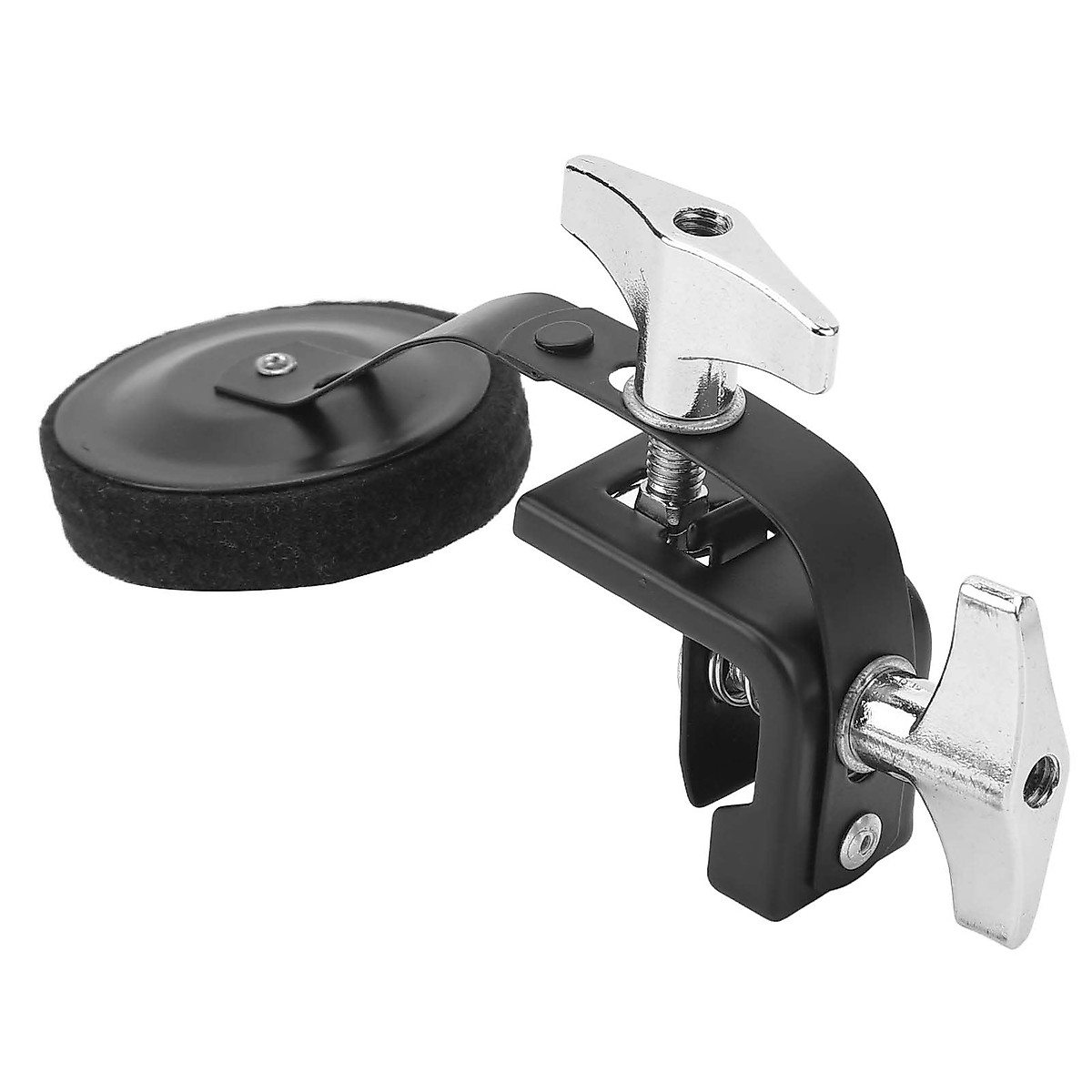 Drum Damper Mute Silencer,Clamp On Drum Damper Felt Drum Kit for Snares Drum Parts