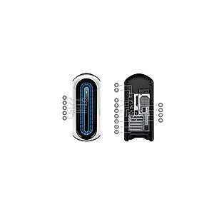 Dell Alienware Aurora R12 Desktop | Core i7-11700F - 1TB HDD Hard Drive - 32GB RAM - Nvidia GeForce RTX 3080 | 8 cores @ 4.9 GHz - 10GB GDDR6X Win 10 Home White (Renewed)