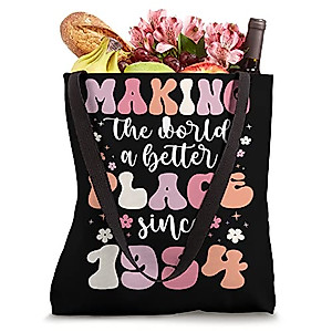 69 Birthday Making the world a better place since 1954 Tote Bag