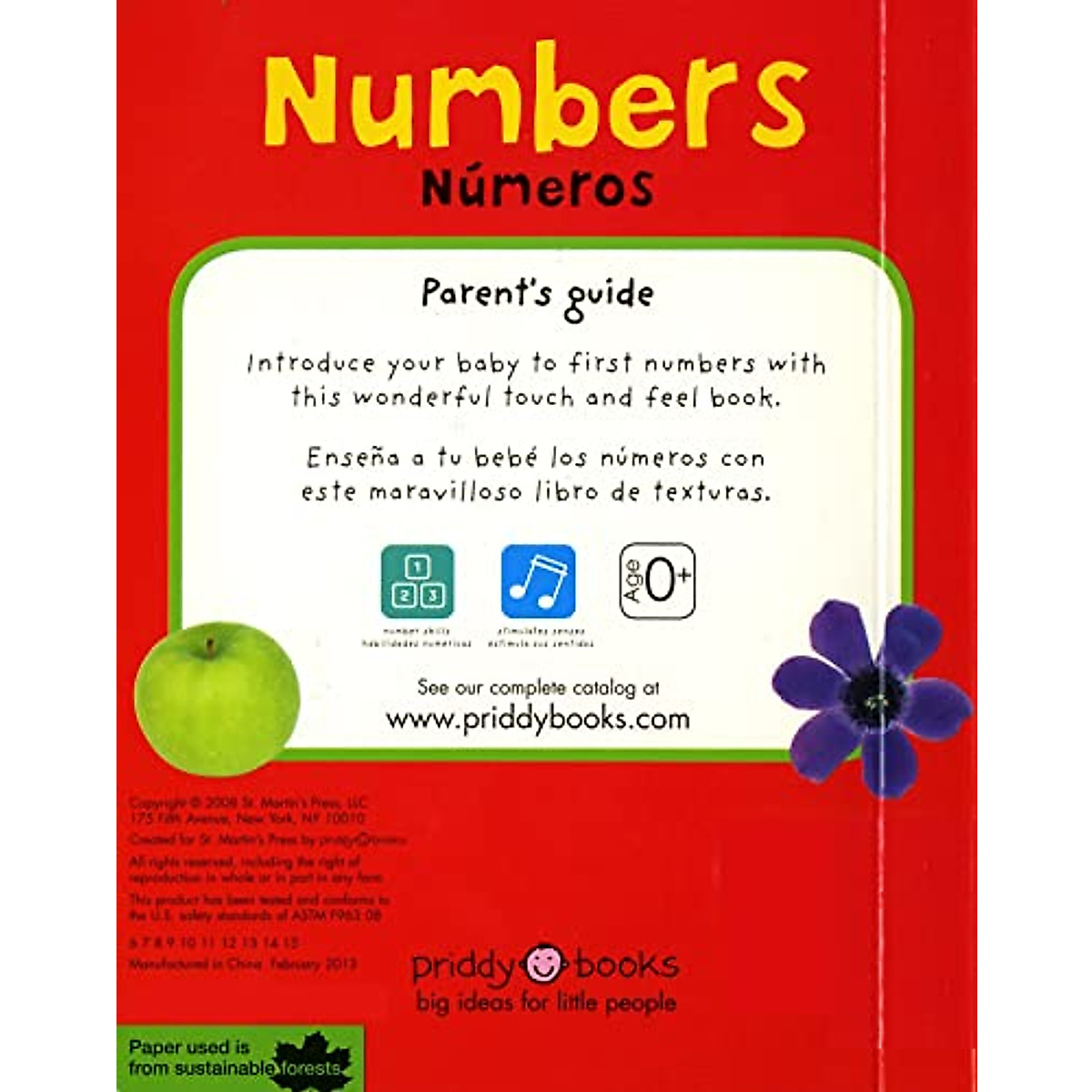 Bright Baby Touch & Feel: Bilingual Numbers / Números: English-Spanish Bilingual (Bright Baby Touch and Feel) (Spanish Edition)
