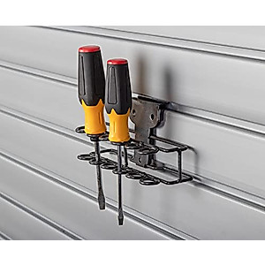 HandiWall Work Center Bundle for Slatwall Panel Tool Organization, Gray