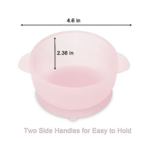 PandaEar Silicone Baby Utensils Set - Baby Bowl with Suction, Tiny Toddler Cup, and Self-Feeding Spoon Fork - Baby-Led Weaning Supplies for First Stage Infants (6 Months+)