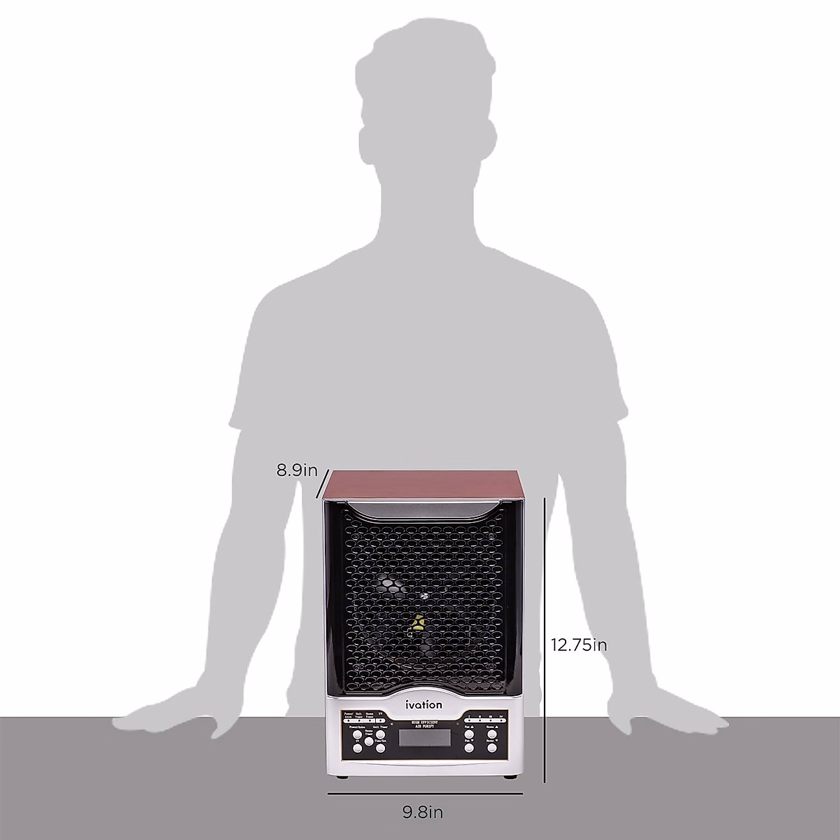 Ivation Replacement HEPA Filter for IVADGOZHEPA 5-in-1 HEPA Air Purifier & Ozone Generator W/Digital Display Timer and Remote